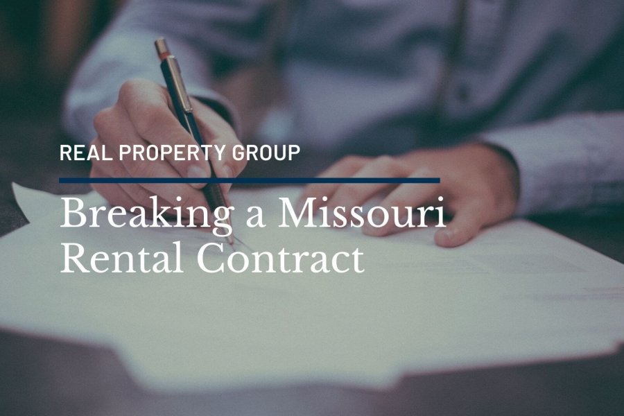 Missouri Lease Laws Can A Tenant Break The Lease Agreement 